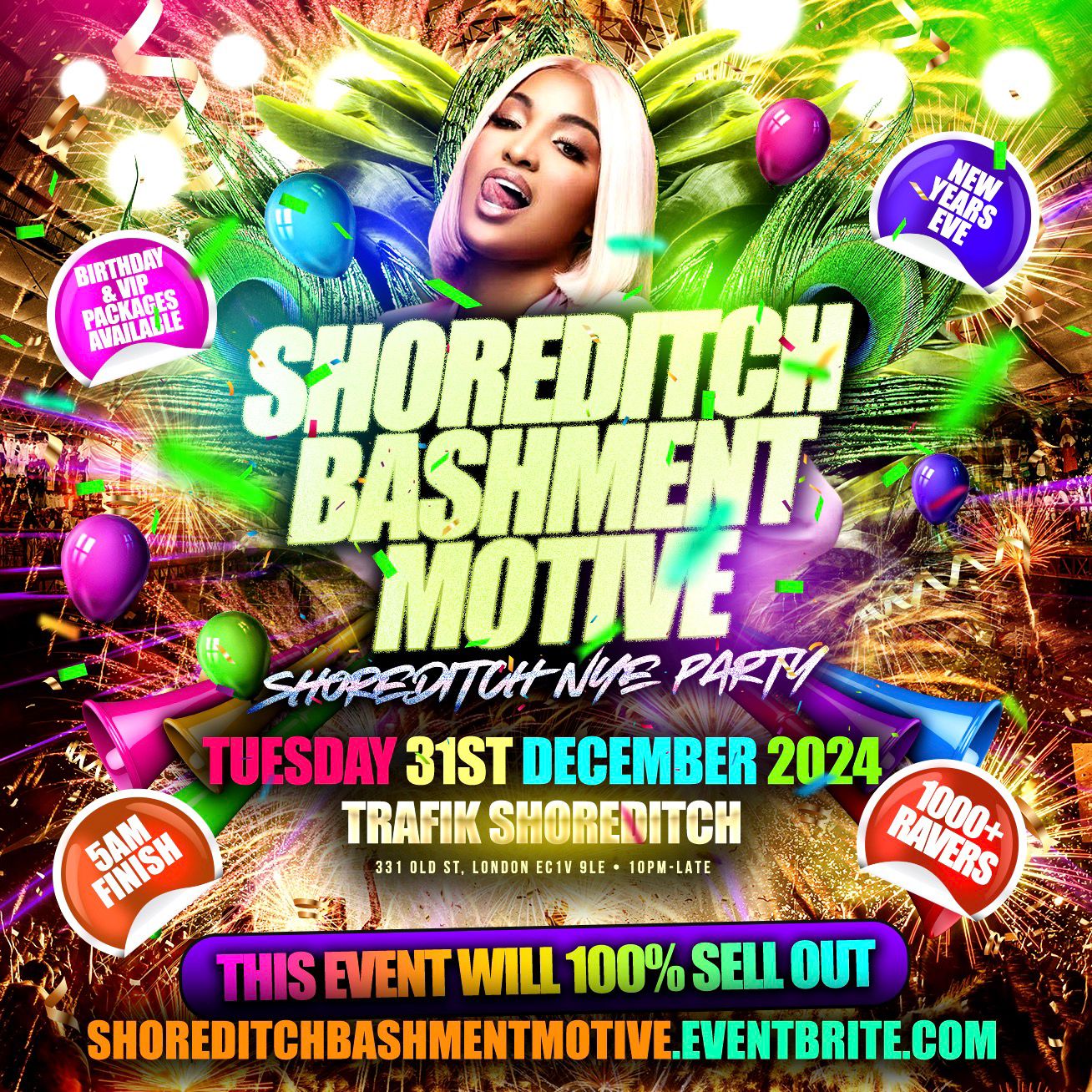 Shoreditch Bashment Motive- Shoreditch New Year’s Eve Party | Shoobs